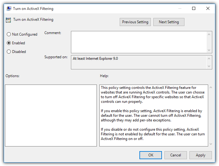 How To Disable ActiveX Controls In Internet Explorer